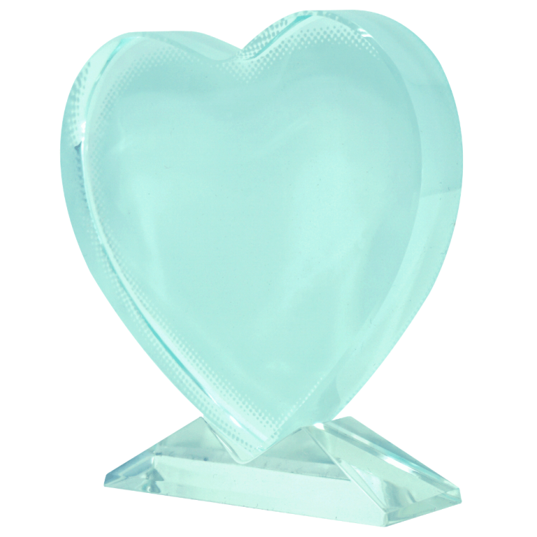 Personalised Heart Shape Photo Frame Crystal Glass BXP13 - Laser, CNC ...