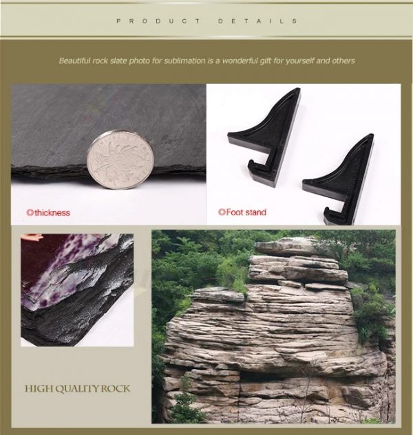Blank Granite Photo Rock Slate-SH04 - Laser, CNC,Heat Press & Engraving ...